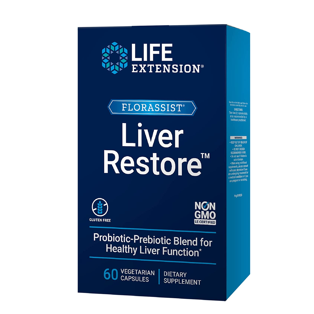 Life extension FLORASSIST Liver Restore / 60 Vegetarian Capsules